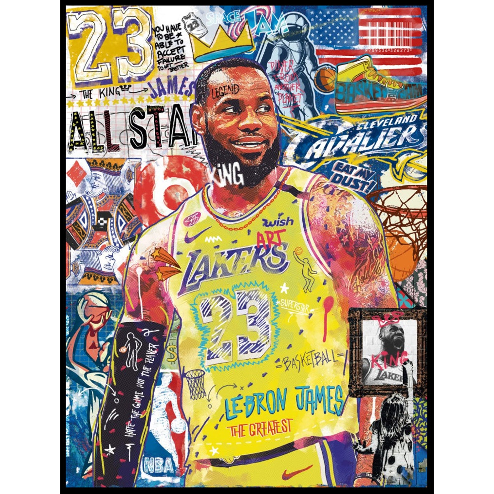 Lebron James Poster Gift for Boyfriend Basketball Print - Etsy