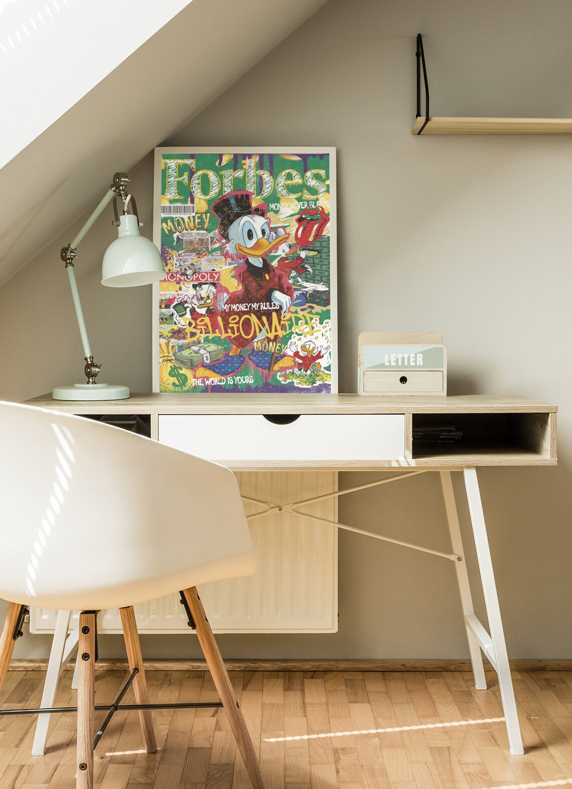 Scrooge Mcduck Forbes Poster, Finance Wall Art, Perfect Gift, Pop Art ...