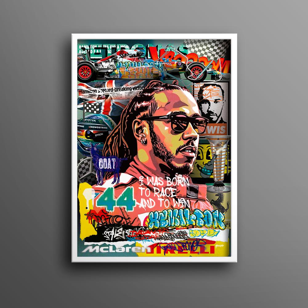 Lewis Hamilton Poster, Formula One Wall Art, Grand Prix, Formula 1 ...