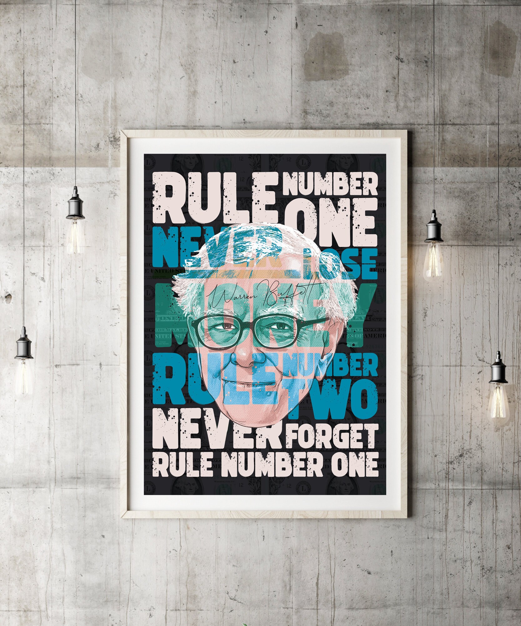 Warren Buffet Poster, Motivational Wall Art, Perfect Gift, Entrepreneur ...