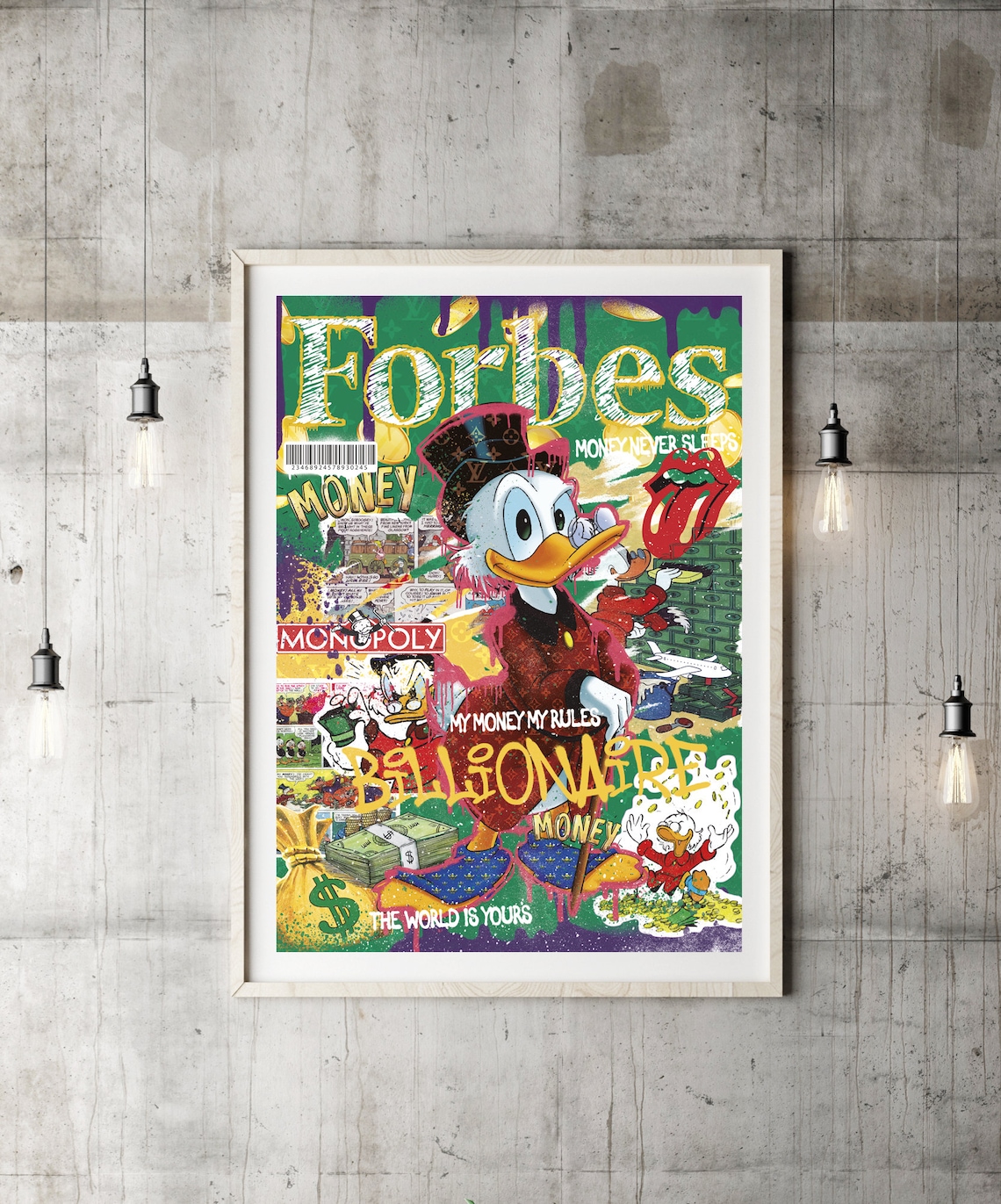 Scrooge Mcduck Forbes Poster Finance Wall Art Perfect Gift - Etsy