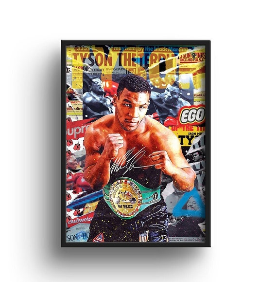 Mike Tyson Poster Boxing Art Gift for Boyfriend Mens Gift - Etsy