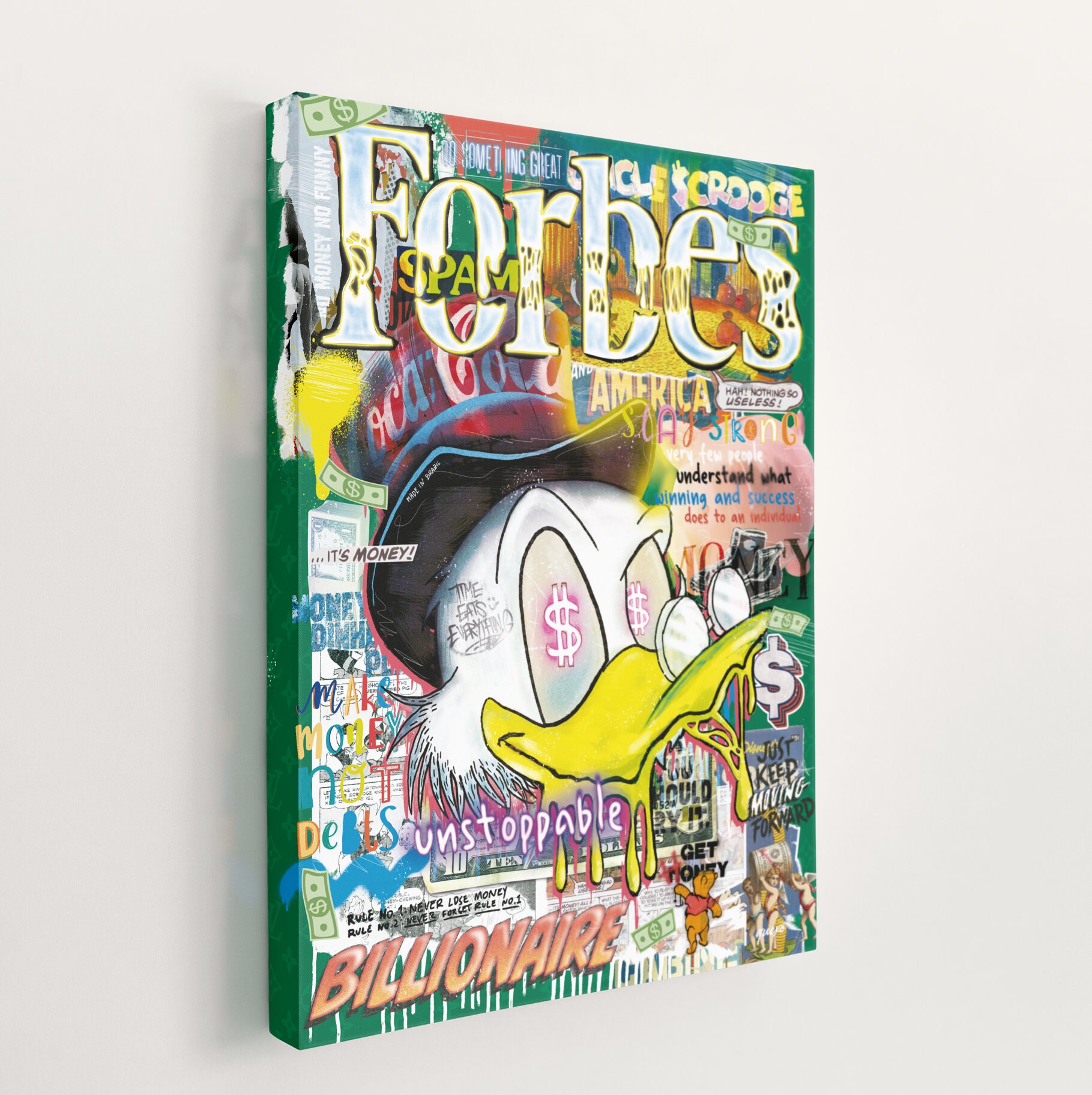 Scrooge Mcduck Forbes Poster Vol 2, Finance Wall Art, Perfect Gift, Pop ...