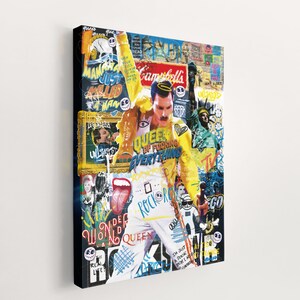 Freddie Mercury Poster, Queen Wall Art, Gift Idea, Contemporary Wall ...