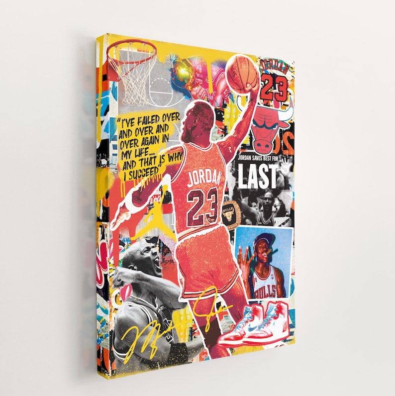 Jordan Poster Vol 1, Gift for Boyfriend, Basketball Print, Mens Gift ...