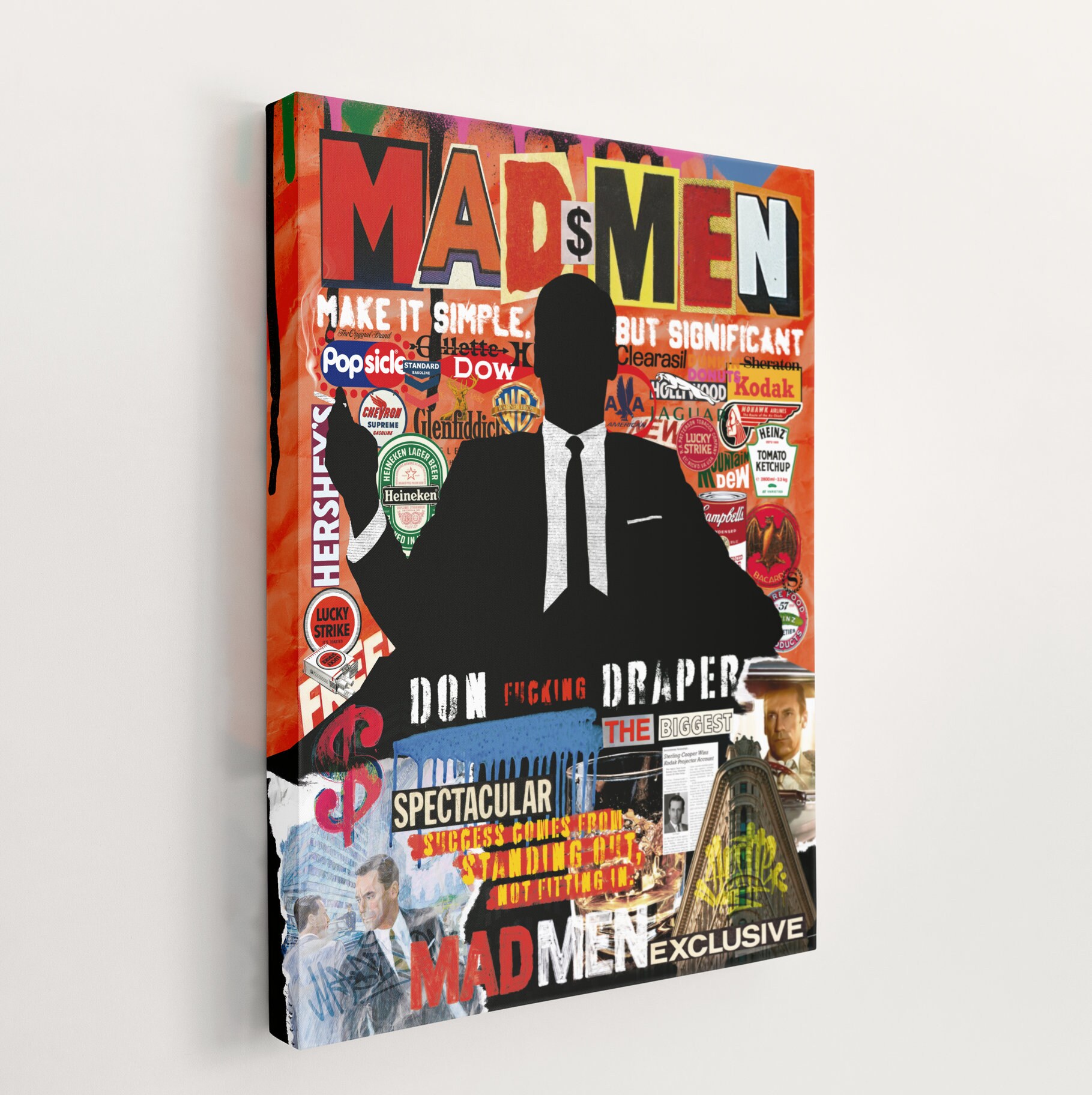 Mad Man Inspired Poster, Don Draper Quotes, Jon Hamm, TV Show Wall Art ...
