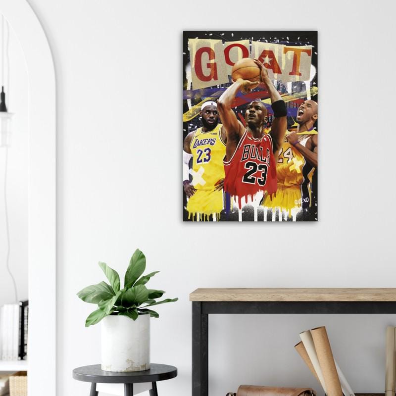 GOAT, Basketball Print, Warriors Art, NBA, Gift for Boyfriend, Gift for ...