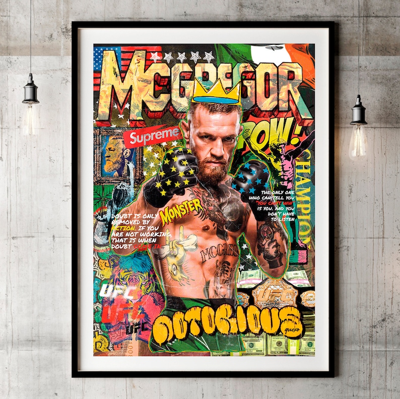 Conor Mcgregor Poster, Boxing Art, the Notorious, UFC, MMA, Gift for ...