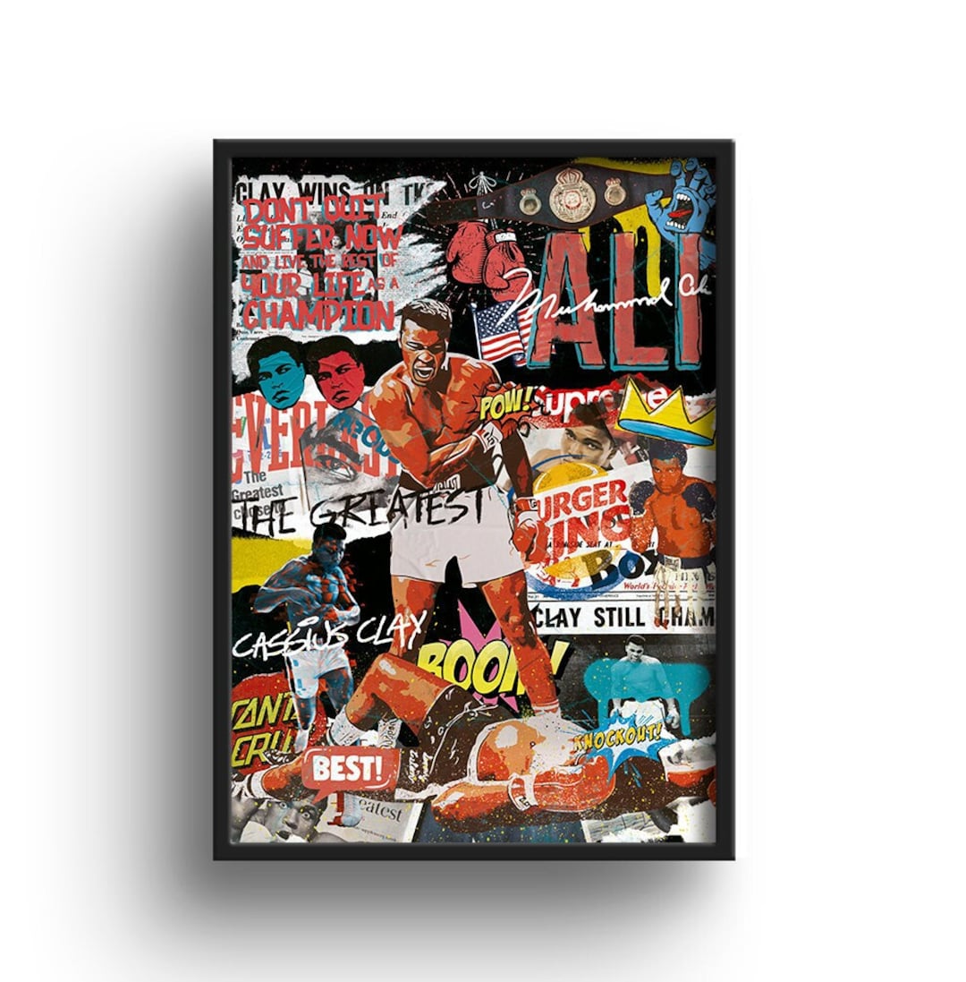 Muhammad Ali Poster Vol 1, Boxing Art, Gift for Boyfriend, Mens Gift ...