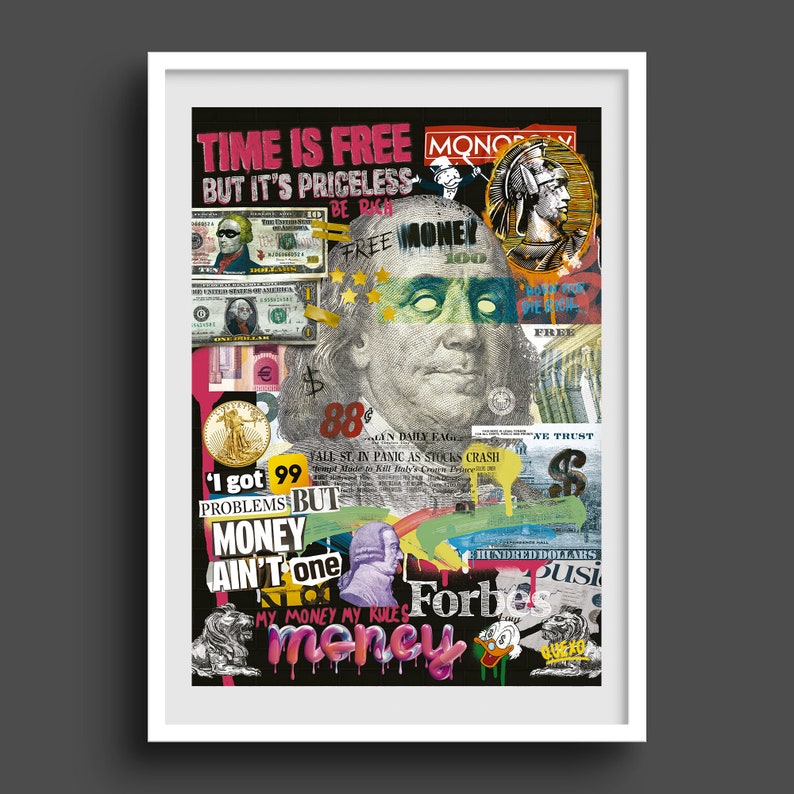 99 Problems Poster, Finance Wall Art, Office Decor, Gift for Men, Money ...