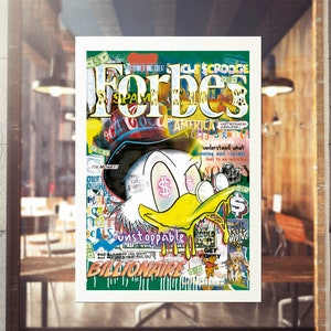 Scrooge Mcduck Forbes Poster Vol 2, Finance Wall Art, Perfect Gift, Pop ...