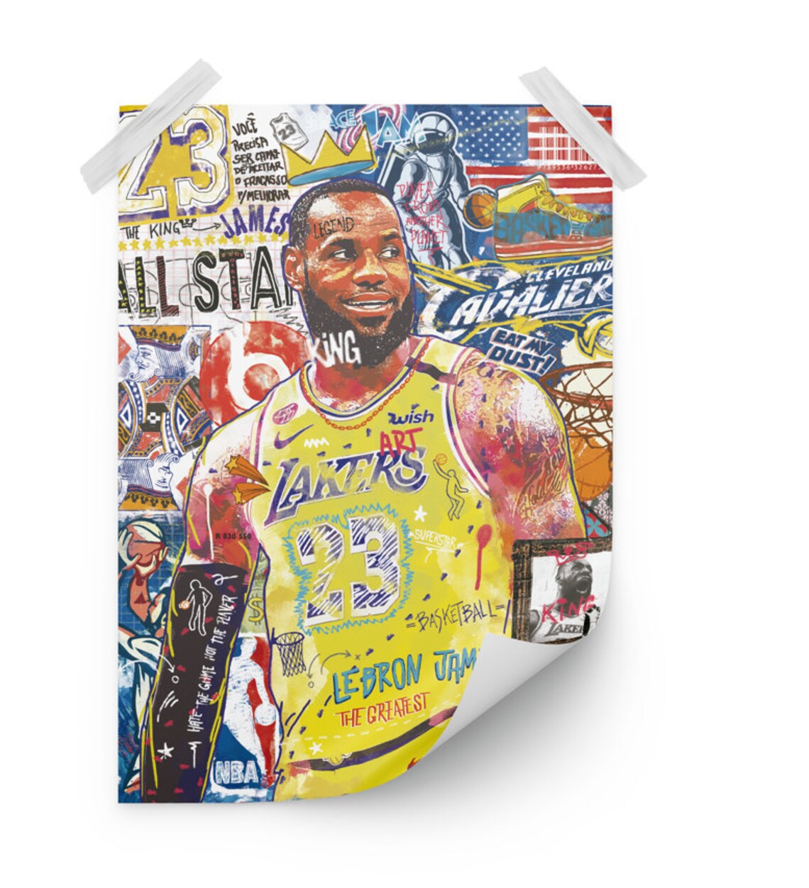 Lebron James Poster Gift for Boyfriend Basketball Print - Etsy