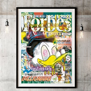 Scrooge Mcduck Forbes Poster Vol 2, Finance Wall Art, Perfect Gift, Pop ...