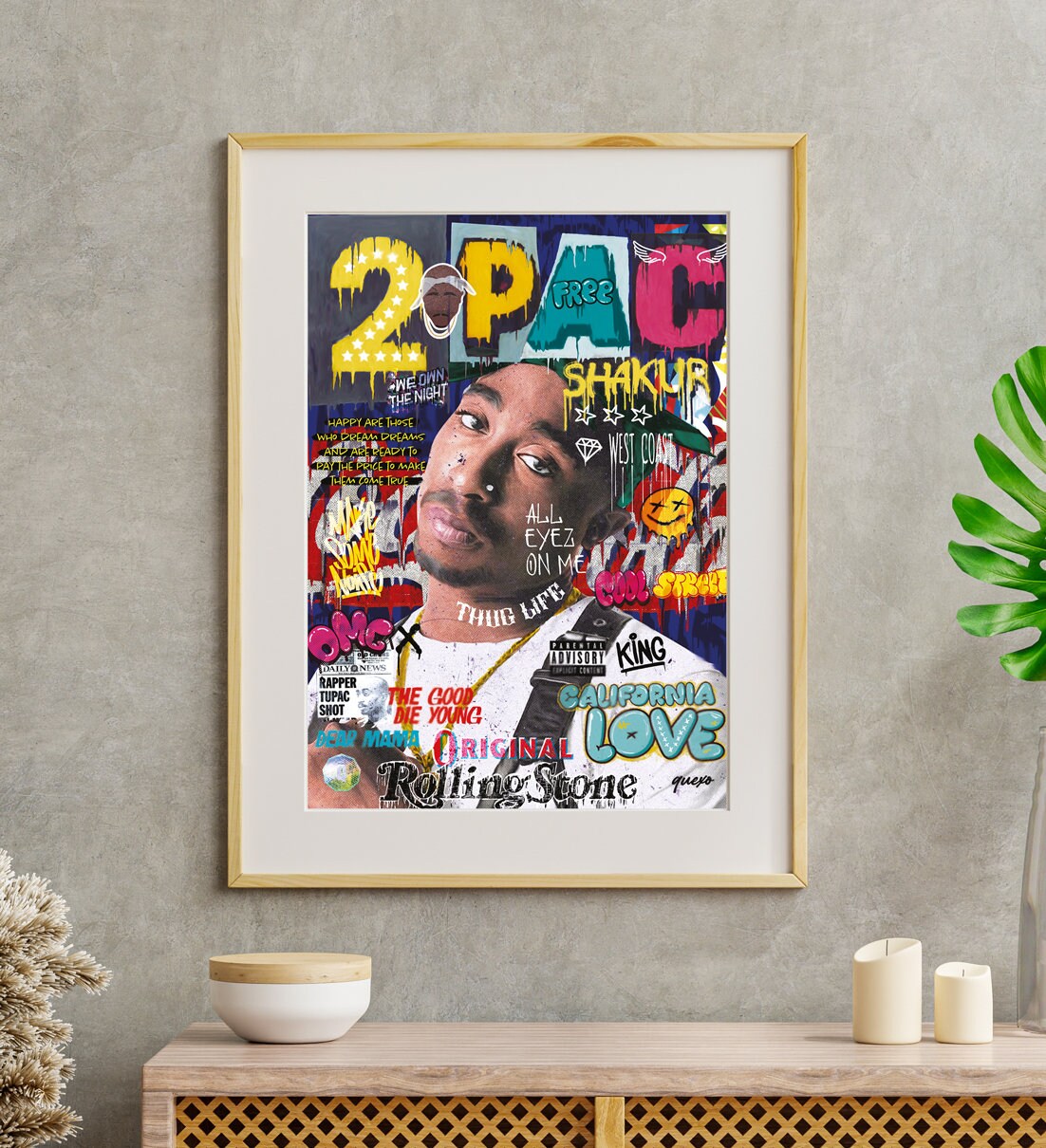 Tupac Shakur 2Pac, Rappeur Poster