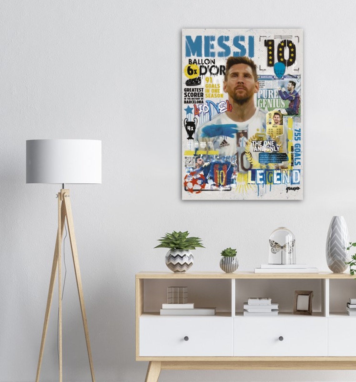 Lionel Messi Poster Sports Wall Art Gift for Boyfriend Mens - Etsy