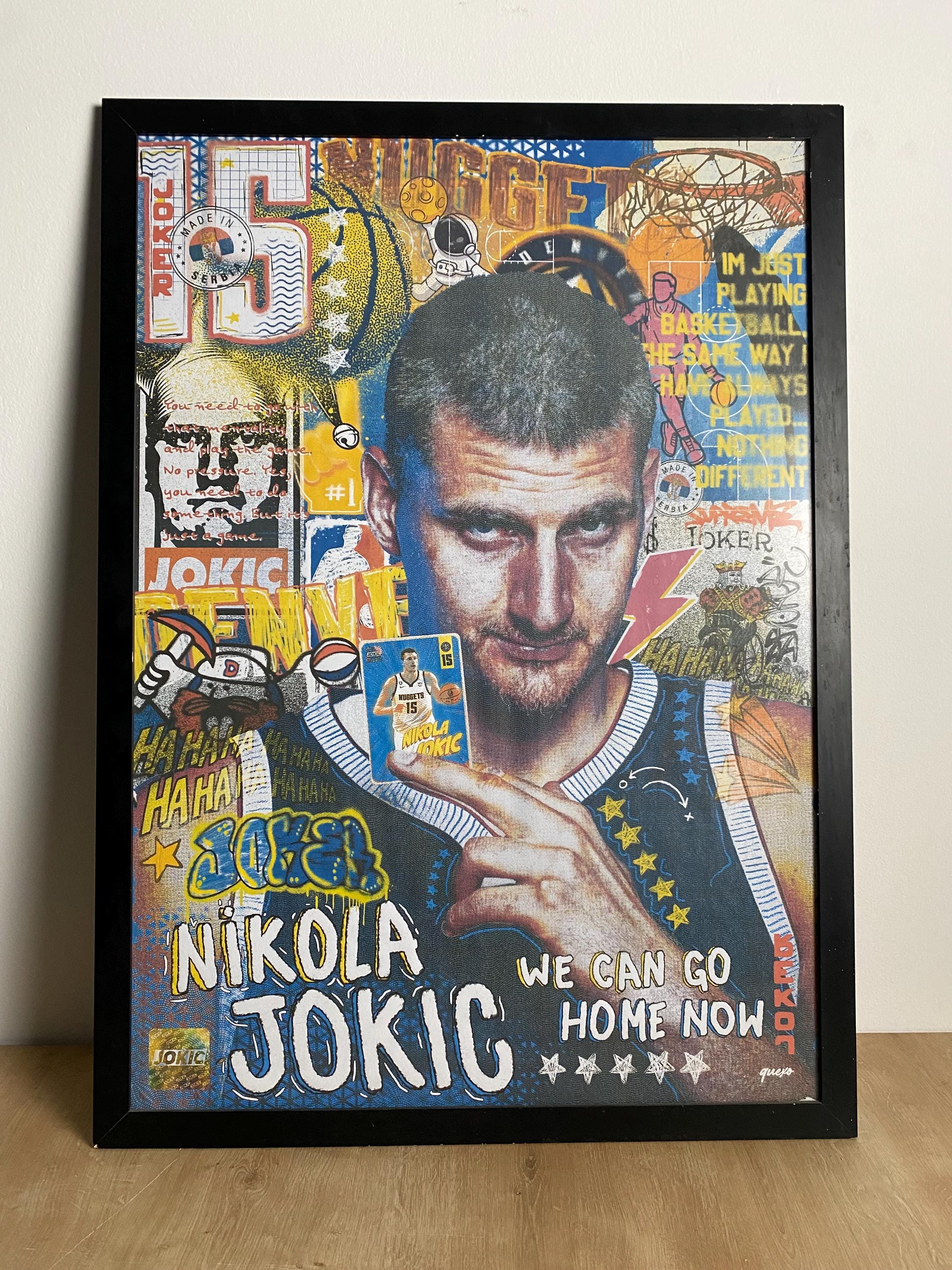 Nikola Jokic Poster, Basketball Print, Denver Nuggets, NBA, Gift for ...