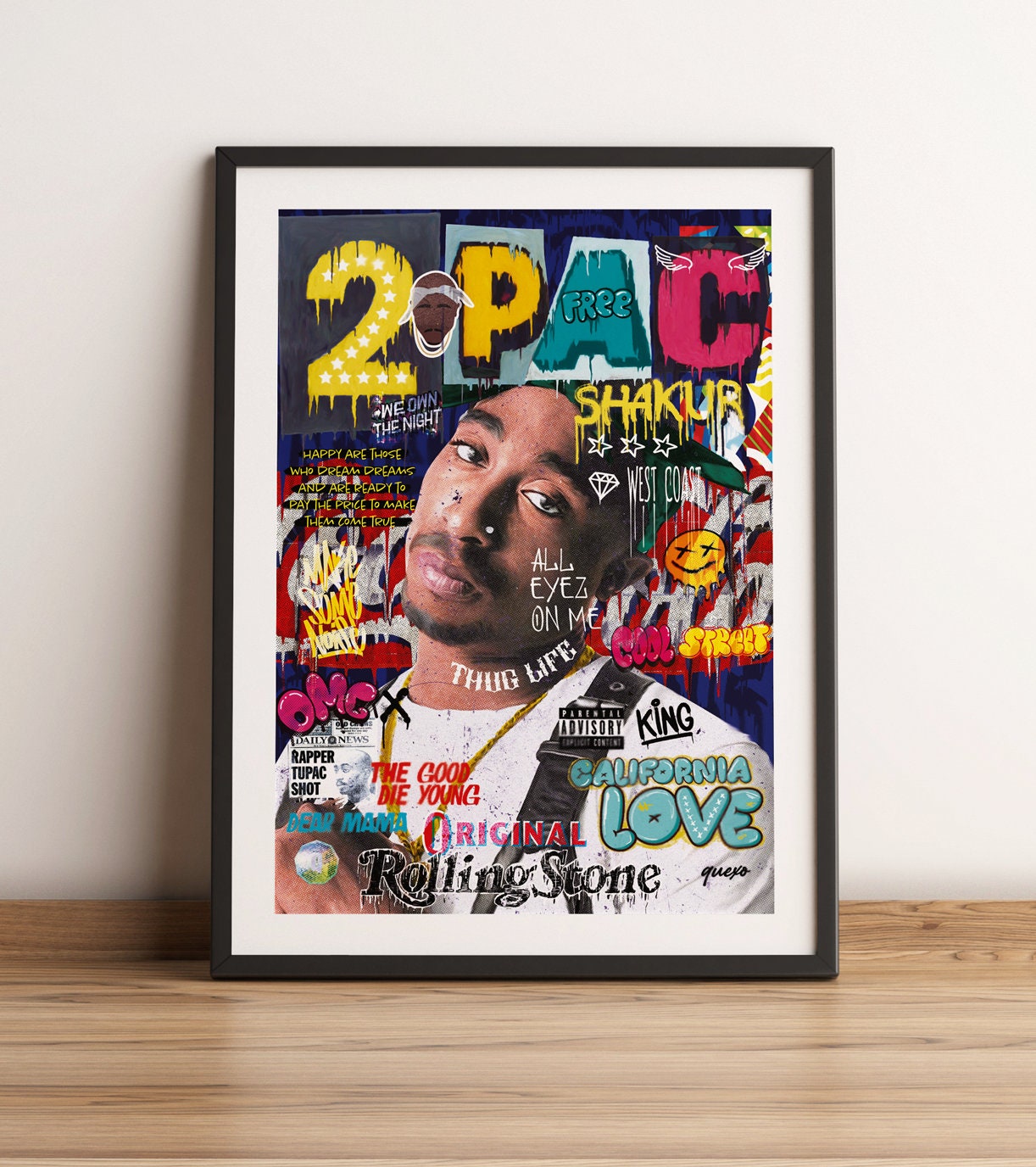 Tupac Shakur 2Pac, Rappeur Poster