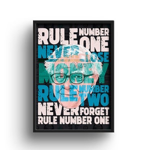 Warren Buffet Poster, Motivational Wall Art, Perfect Gift, Entrepreneur ...
