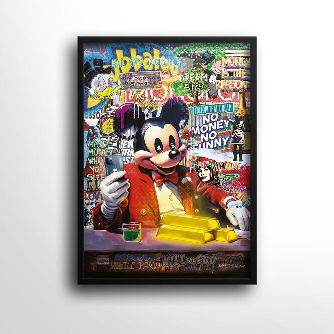 Mickey Business Poster, Finance Wall Art, Perfect Gift, Pop Art ...