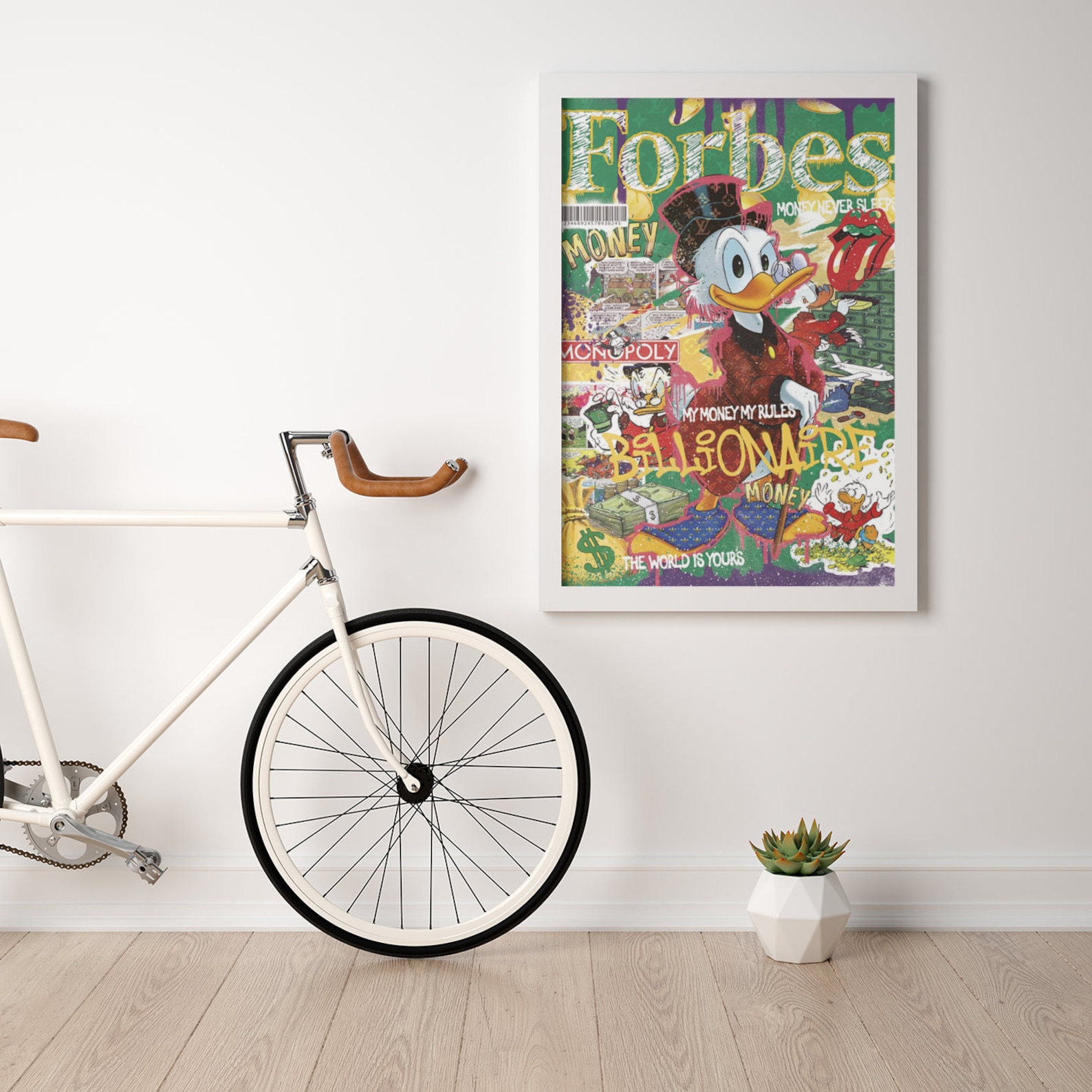 Scrooge Mcduck Forbes Poster, Finance Wall Art, Perfect Gift, Pop Art ...