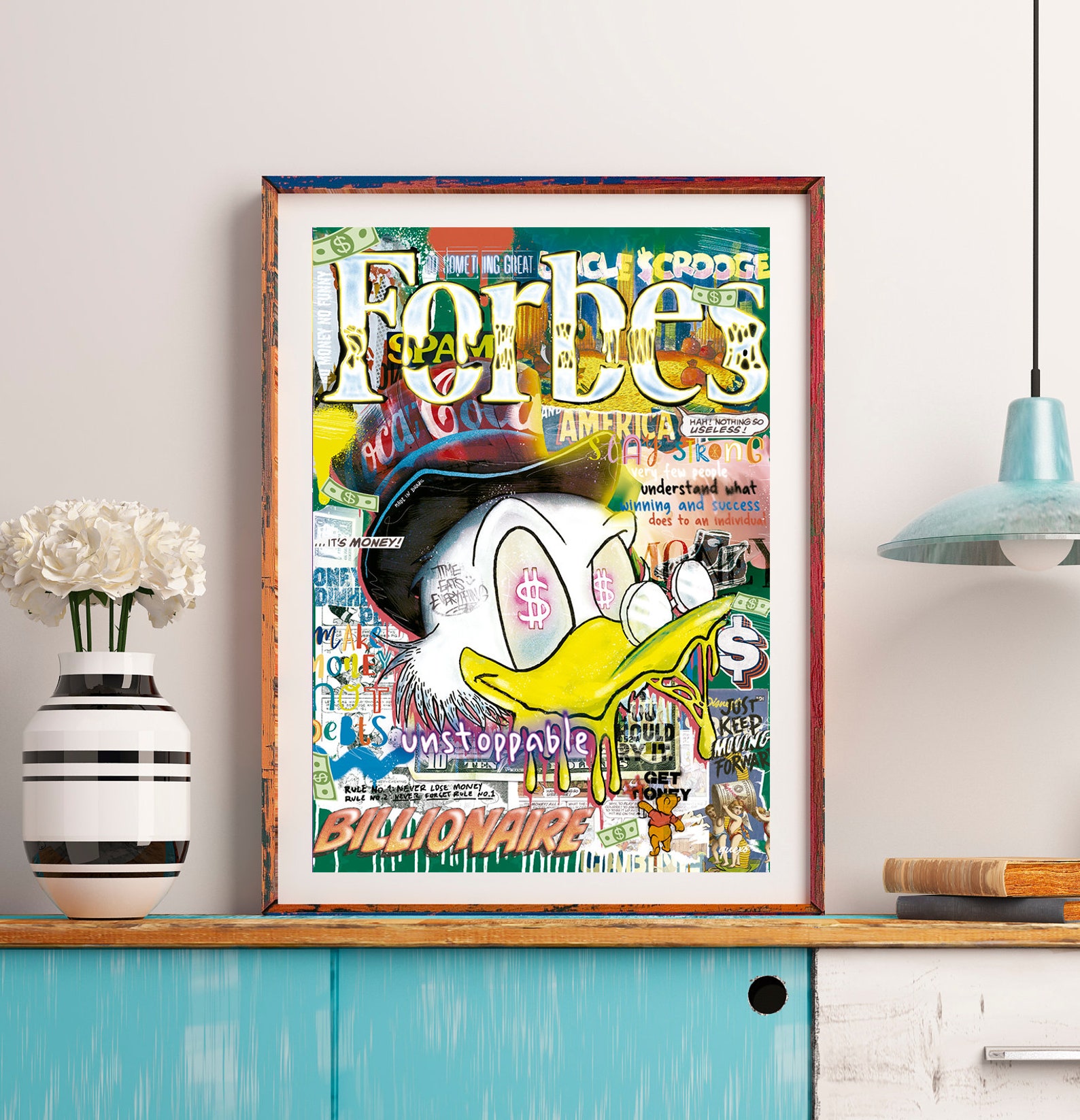 Scrooge Mcduck Forbes Poster Vol 2, Finance Wall Art, Perfect Gift, Pop ...