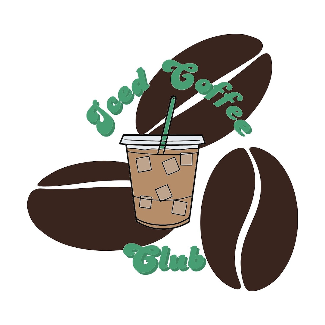 Iced Coffee Club SVG File (just the File) - Etsy
