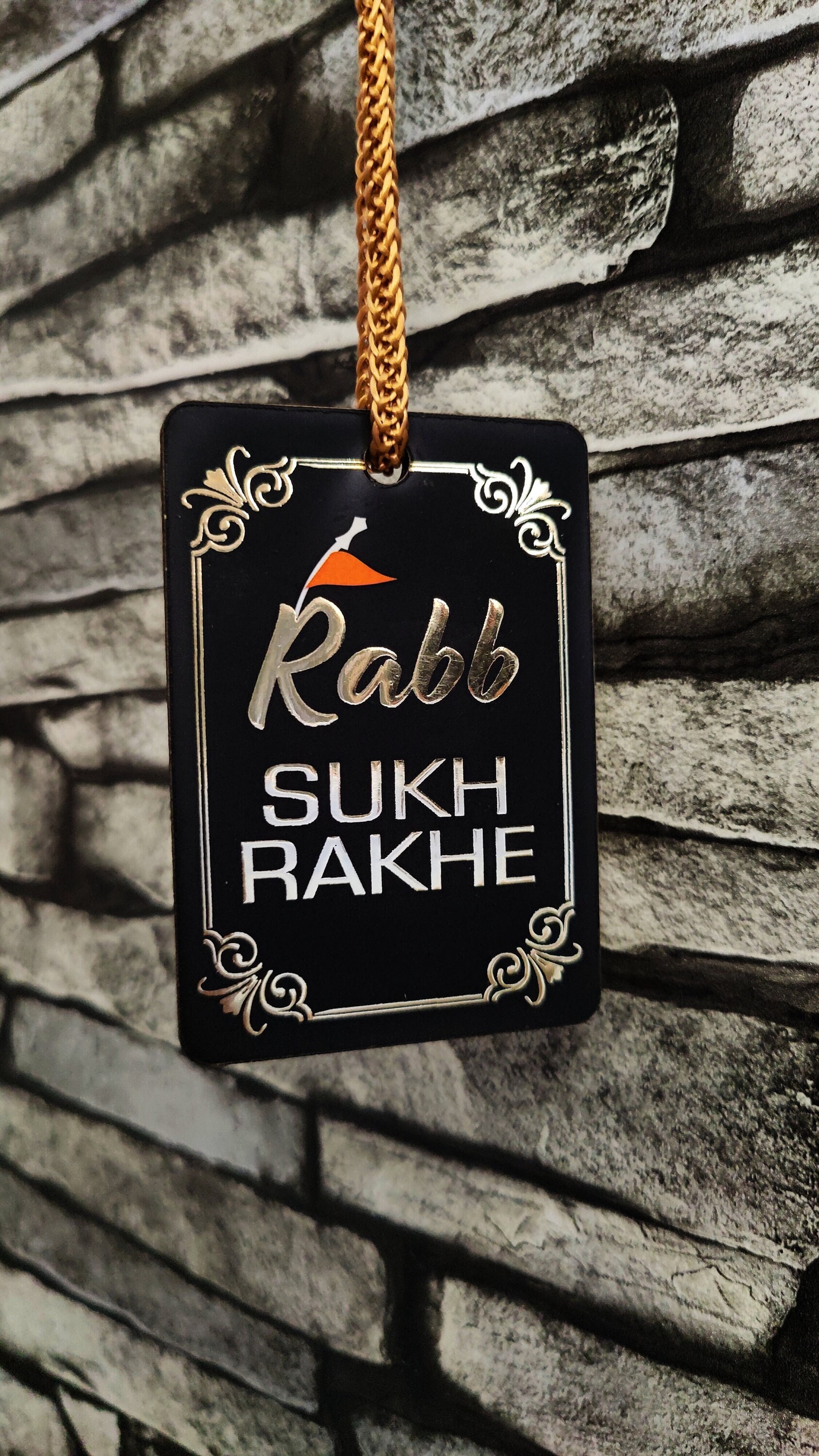 Car Hanging Rabb Sukh Rakhe - Etsy