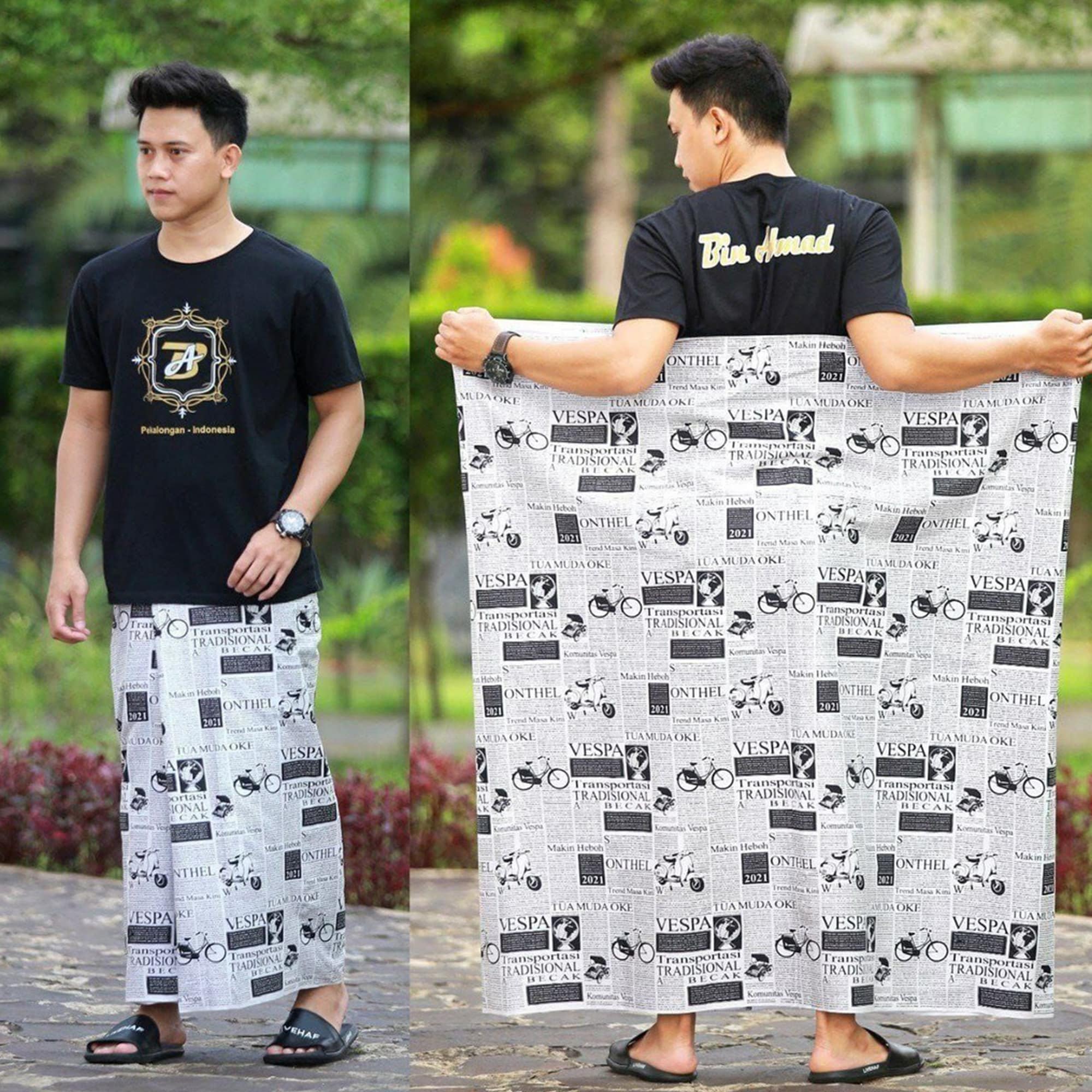 Sarung, Batik Sarong, Sarong for Men, Men Batik Sarong, Printed Cotton ...