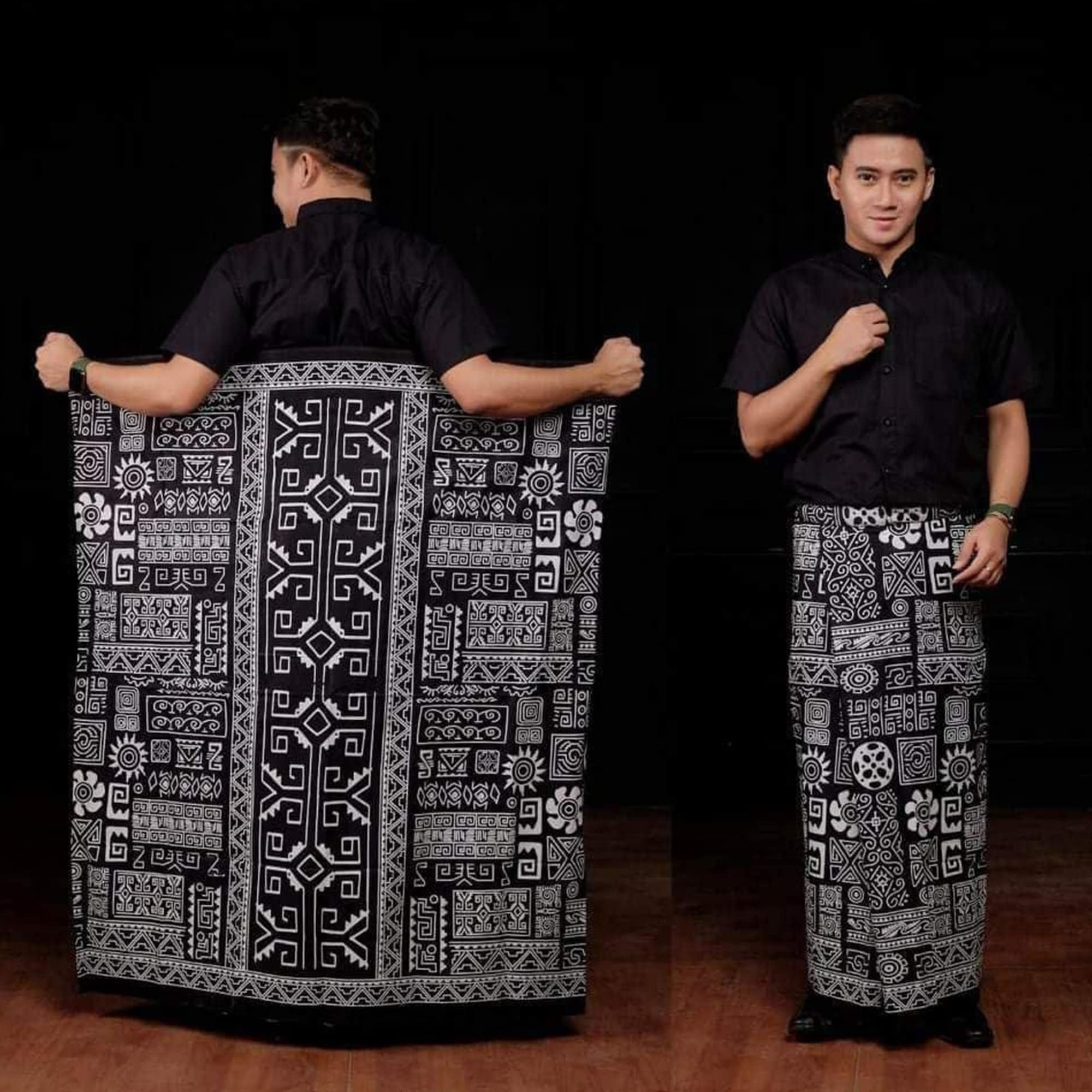 Printed Cotton Batik Sarong: Indonesian Beach Wrap for Men - Etsy