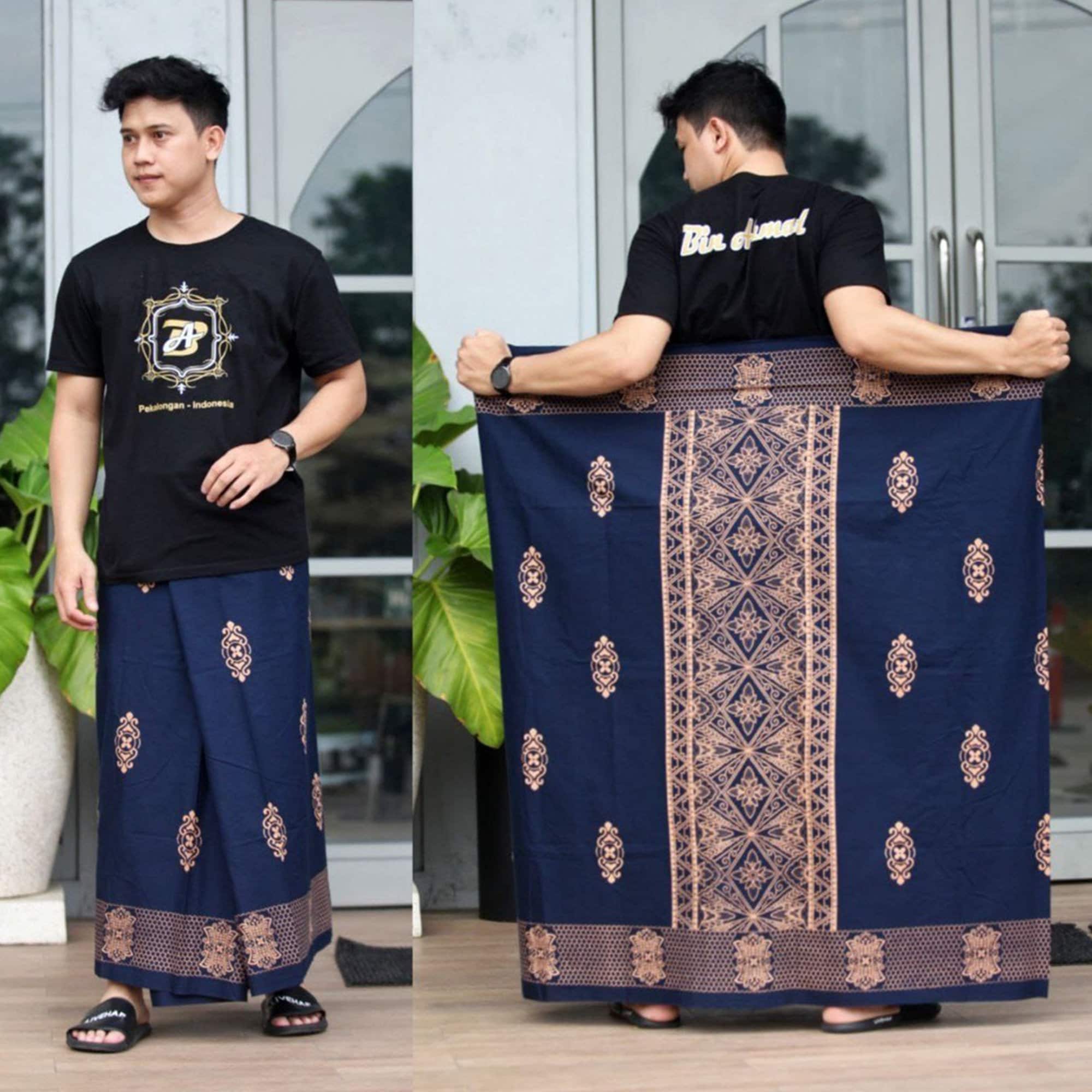 Sarung, Batik Sarong, Sarong for Men, Men Batik Sarong, Printed Cotton ...