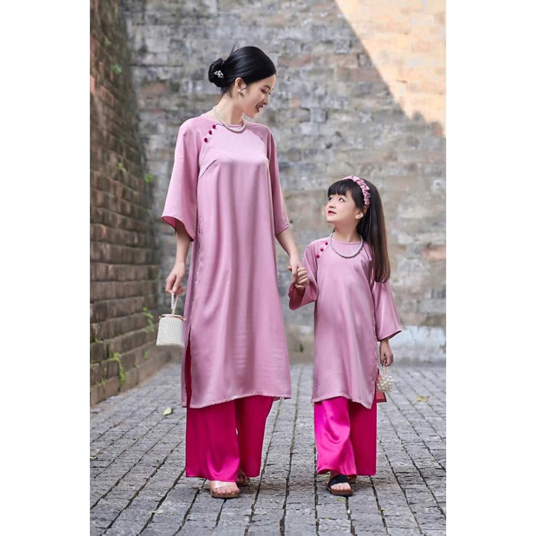 Women's Ao Dai With 3D Peach Blossom Pattern-Áo Dài Nữ Họa Tiết Hoa đào ...
