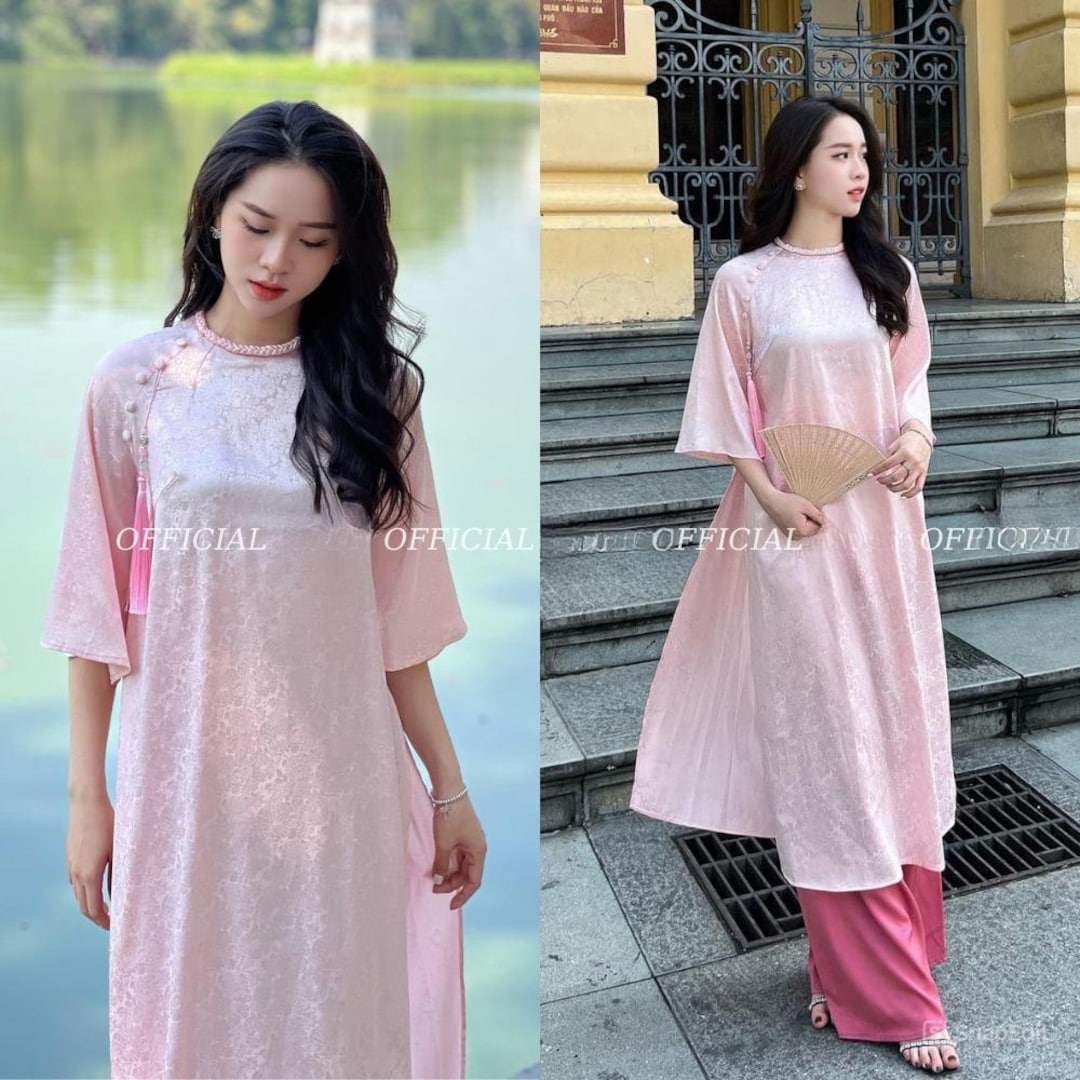 Women's Ao Dai Ready-made Brocade Ao Dai-Áo Dài Cách Tân Nữ May Sẵn Áo ...