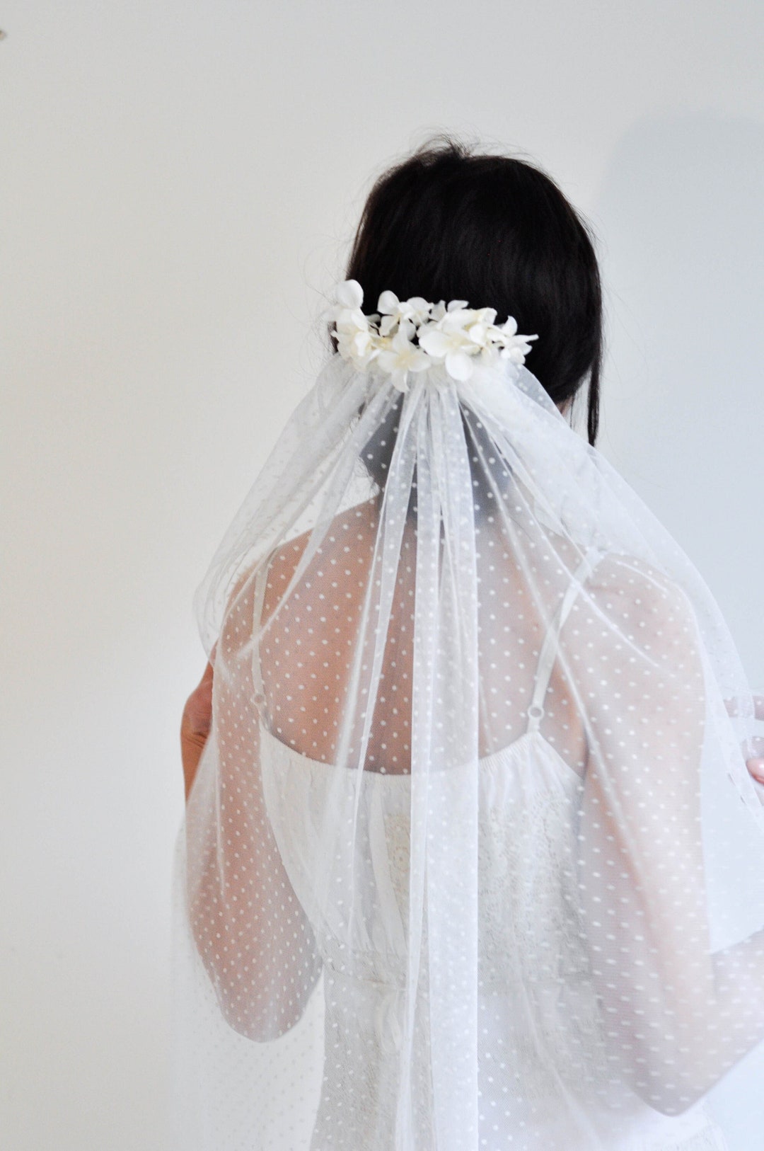 Wildflower Veil, Floral Wedding Veil, Unique Wedding Veil, Bridal Veil ...