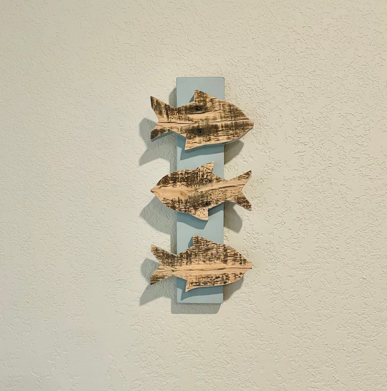 Rustic Pallet Fish Wall Art Rustic Fish Decor Rustic Ocean - Etsy