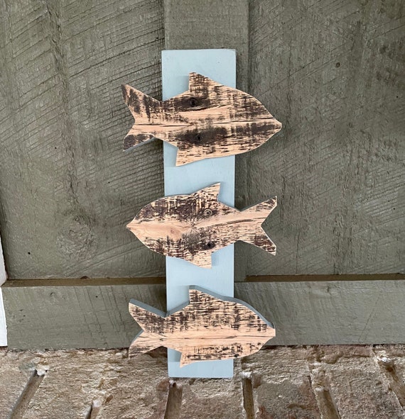 Rustic Pallet Fish Wall Art Rustic Fish Decor Rustic Ocean - Etsy