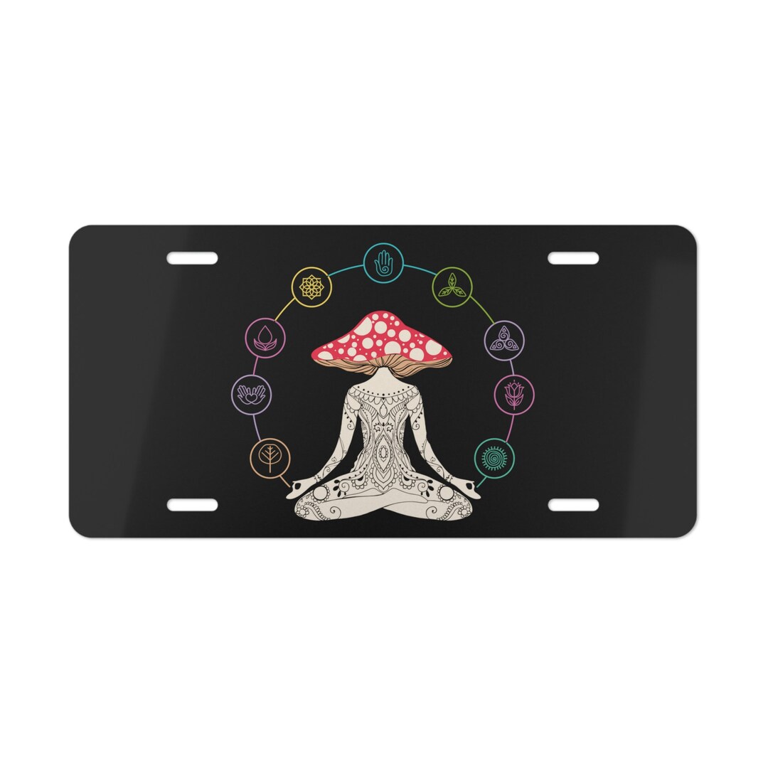 Mushroom Vanity Plate, Mushroom License Plate, Mushroom, Hippie, Boho ...