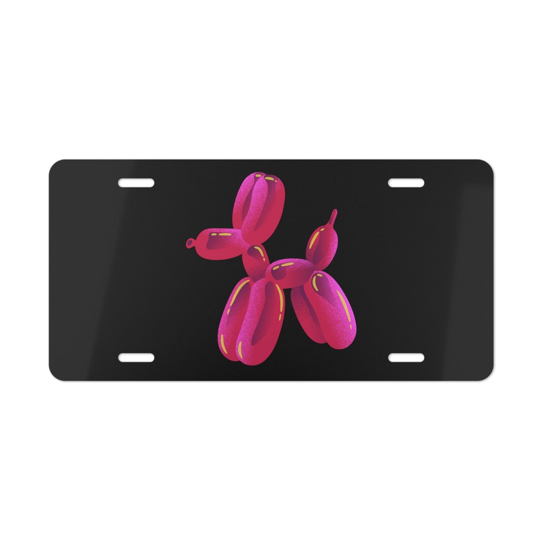 Circus Balloon Animal Vanity Plate: Aluminum Car Decor - Etsy