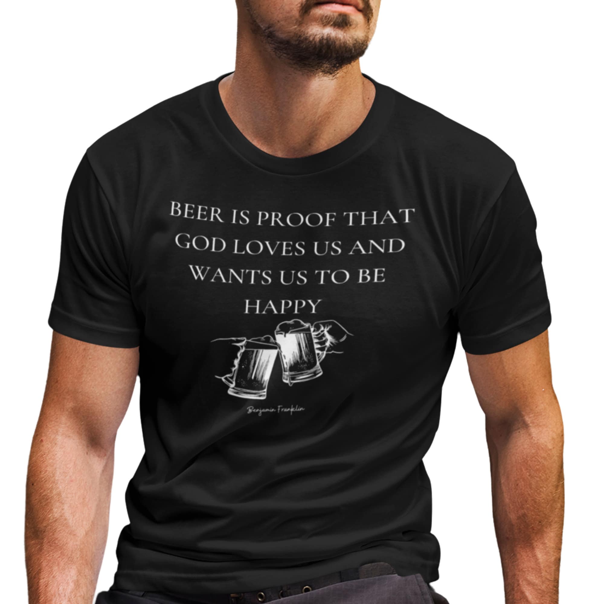 Beer is Proof That God Loves Us and Wants Us to Be Happy T - Etsy