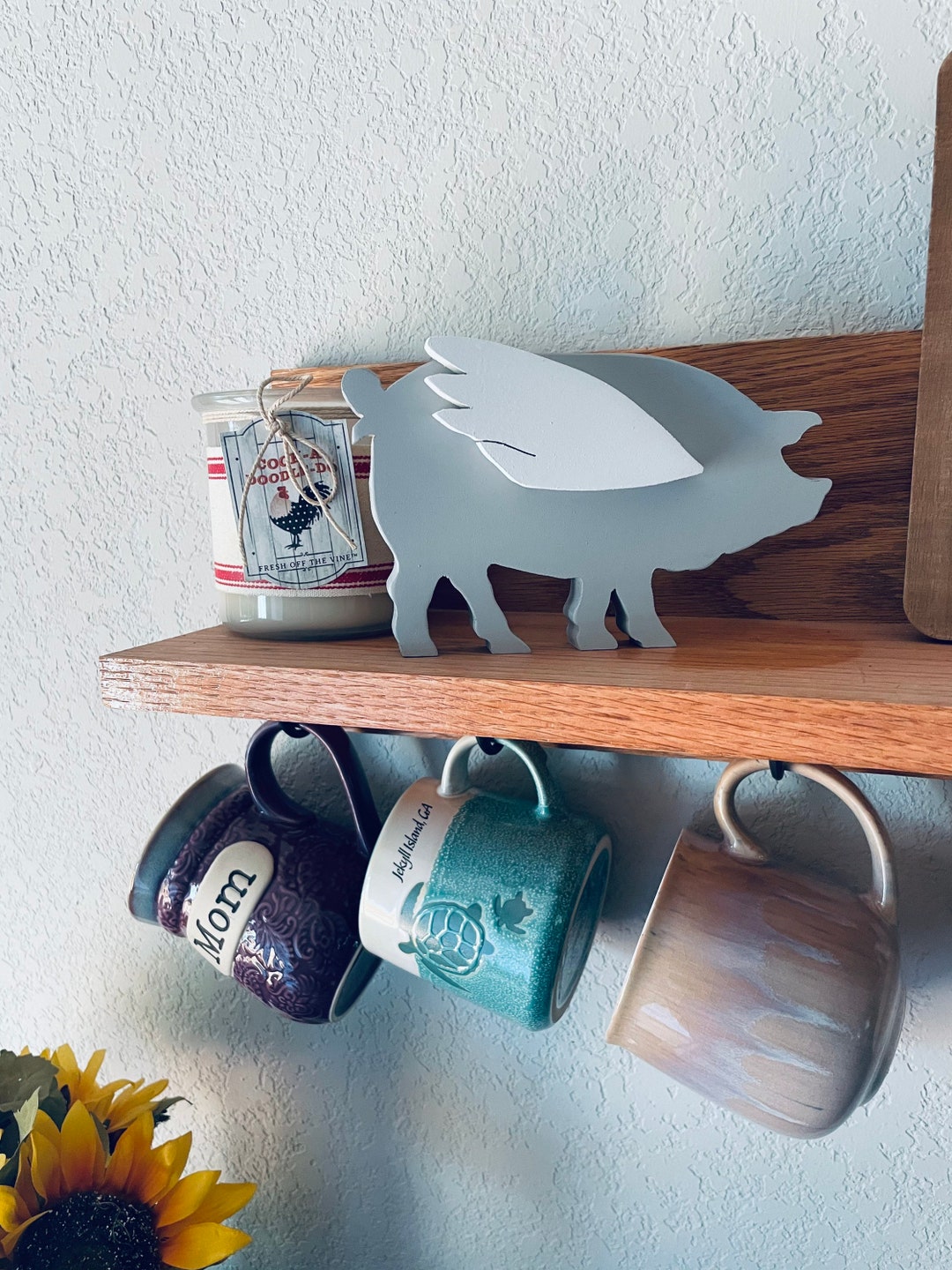 Shelf Sitter, Cow Shelf Sitter, Pig Shelf Sitter, Flying Pig, Farmhouse ...