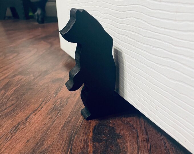 Wooden Bear Door Stopper, Cabin Decor, Bear Door Stopper, Bear Decor ...