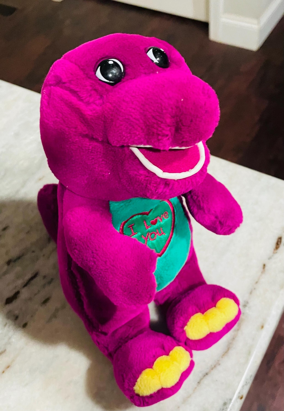 Vintage Barney “I Love You” With Baby Bop Puppet Toy, Barney Singing ...