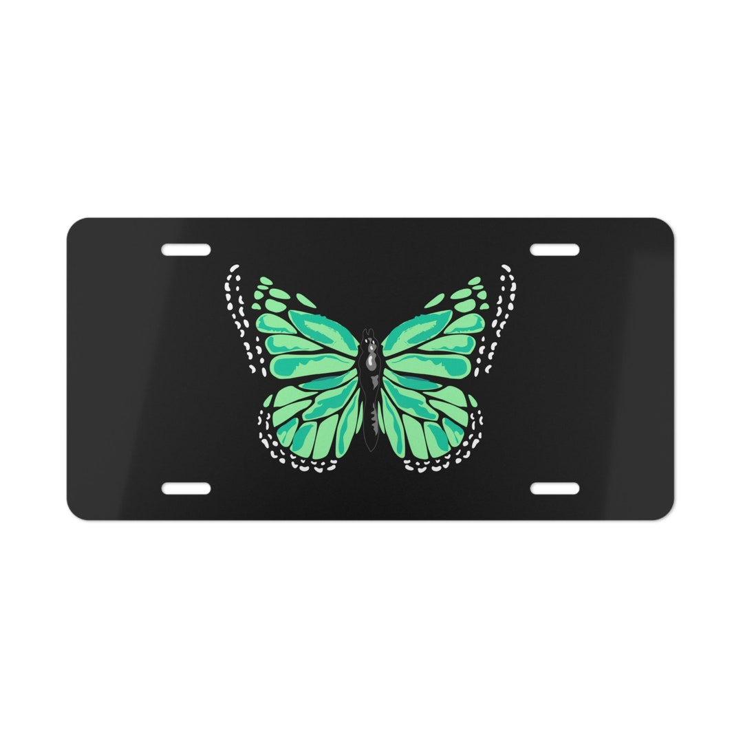 Butterfly Vanity Plate Butterfly Butterfly License Plate - Etsy