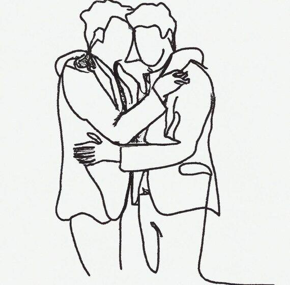 LGBTQ Digital Art One Line Art Digital Print - Etsy