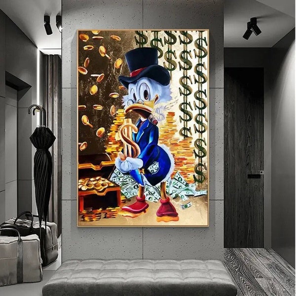 Donald Duck Painting - Etsy