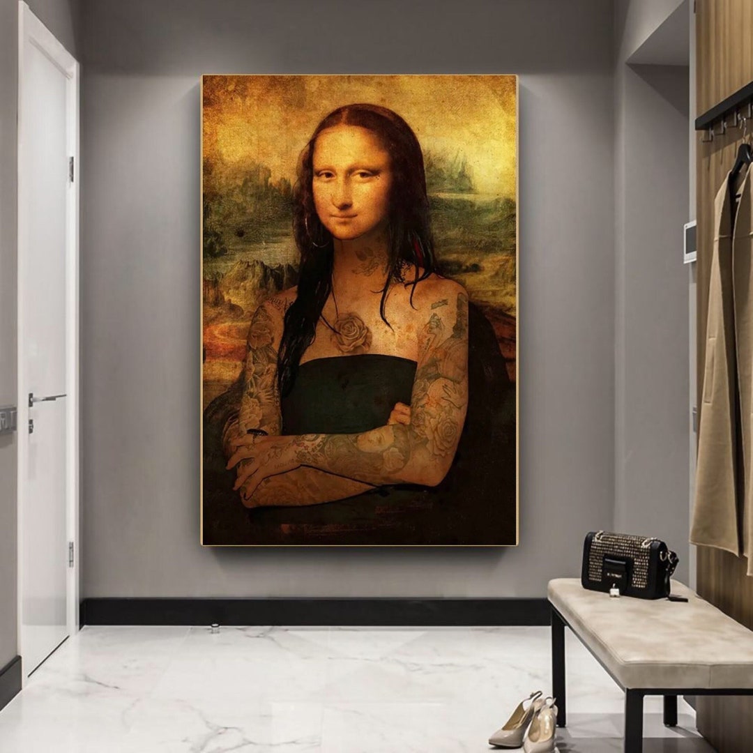 50. Mona Lisa Canvas Mona Lisa Reproduction Reproduction of the Mona ...