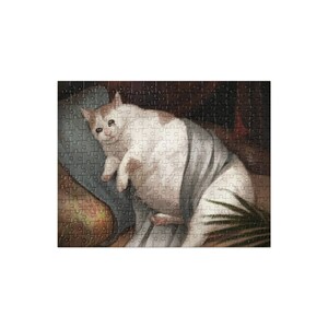 Fat Cat Crying Jigsaw Puzzle, Funny Chonk Meme Art Game, Ugly Cats ...
