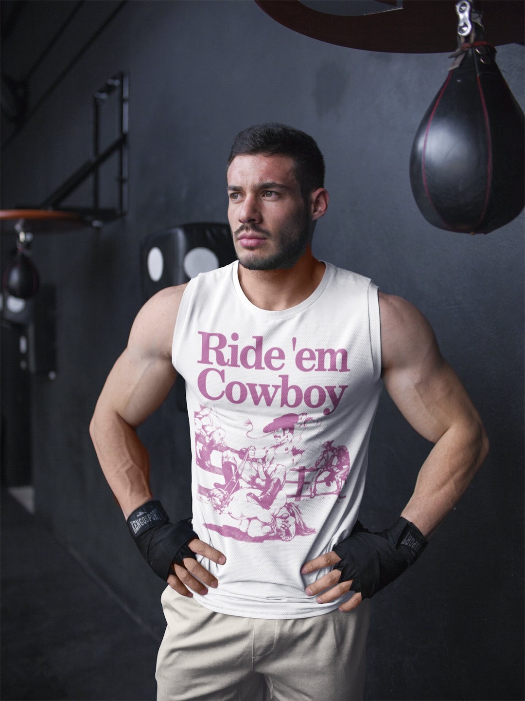 Ride 'em Cowboy Homoerotic Comics Muscle Shirt, Queer Rodeo ...