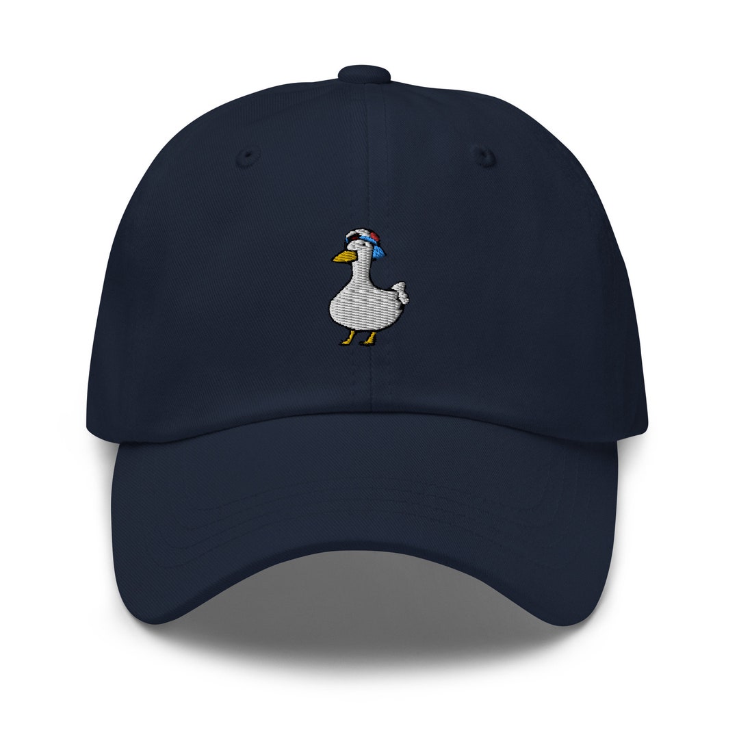 Dancing Duck Dad Hat, Duck With Hat Meme Embroidered Cap, Funny Anime ...