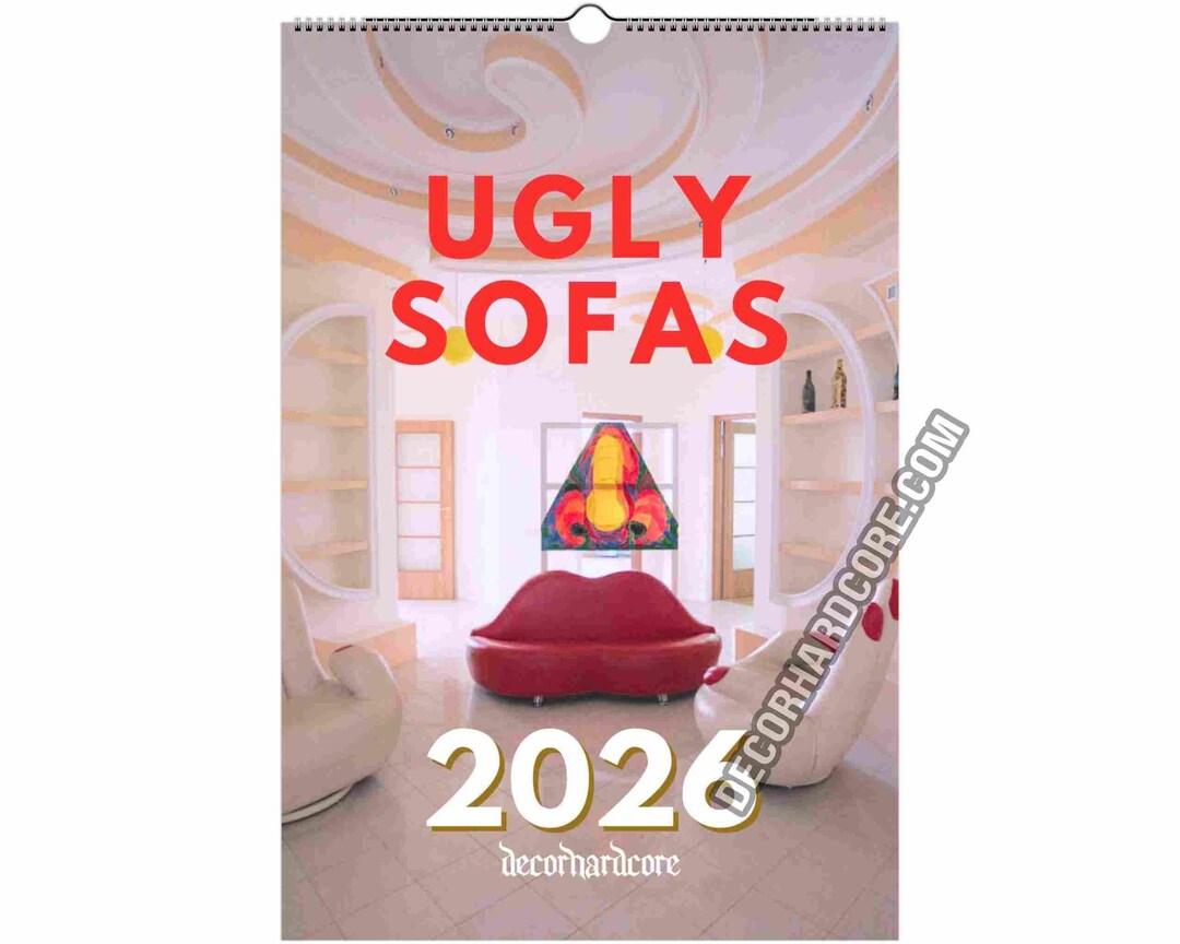 2026 Ugly Sofas Wall Calendar, Whimsical Interior Design Funny Monthly ...