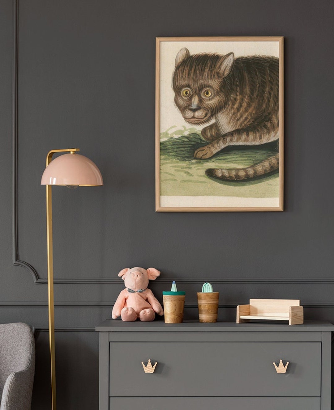 Medieval Cat Print, Weird Bestiary Wall Art, Whimsical Home Decor ...